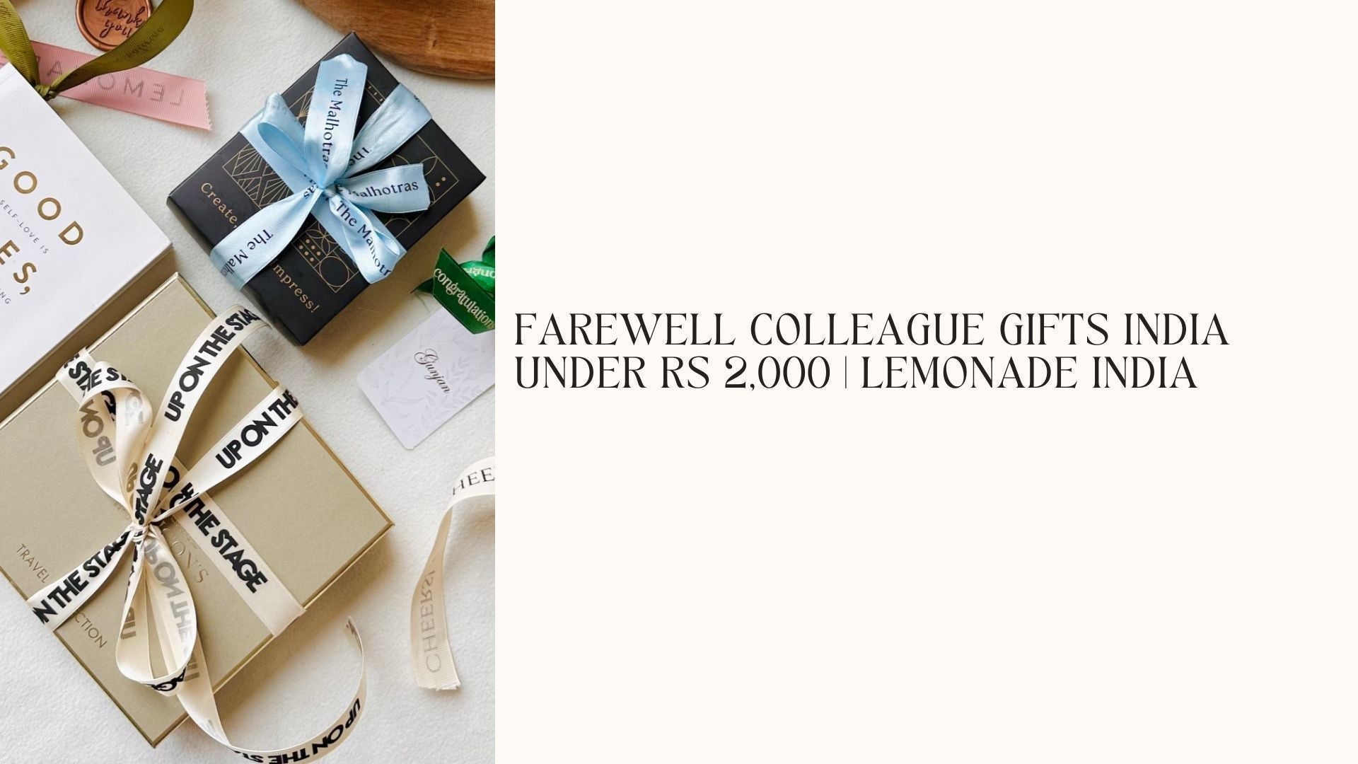 Farewell colleague gifts under Rs 2,000 | Lemonade India - Lemonade