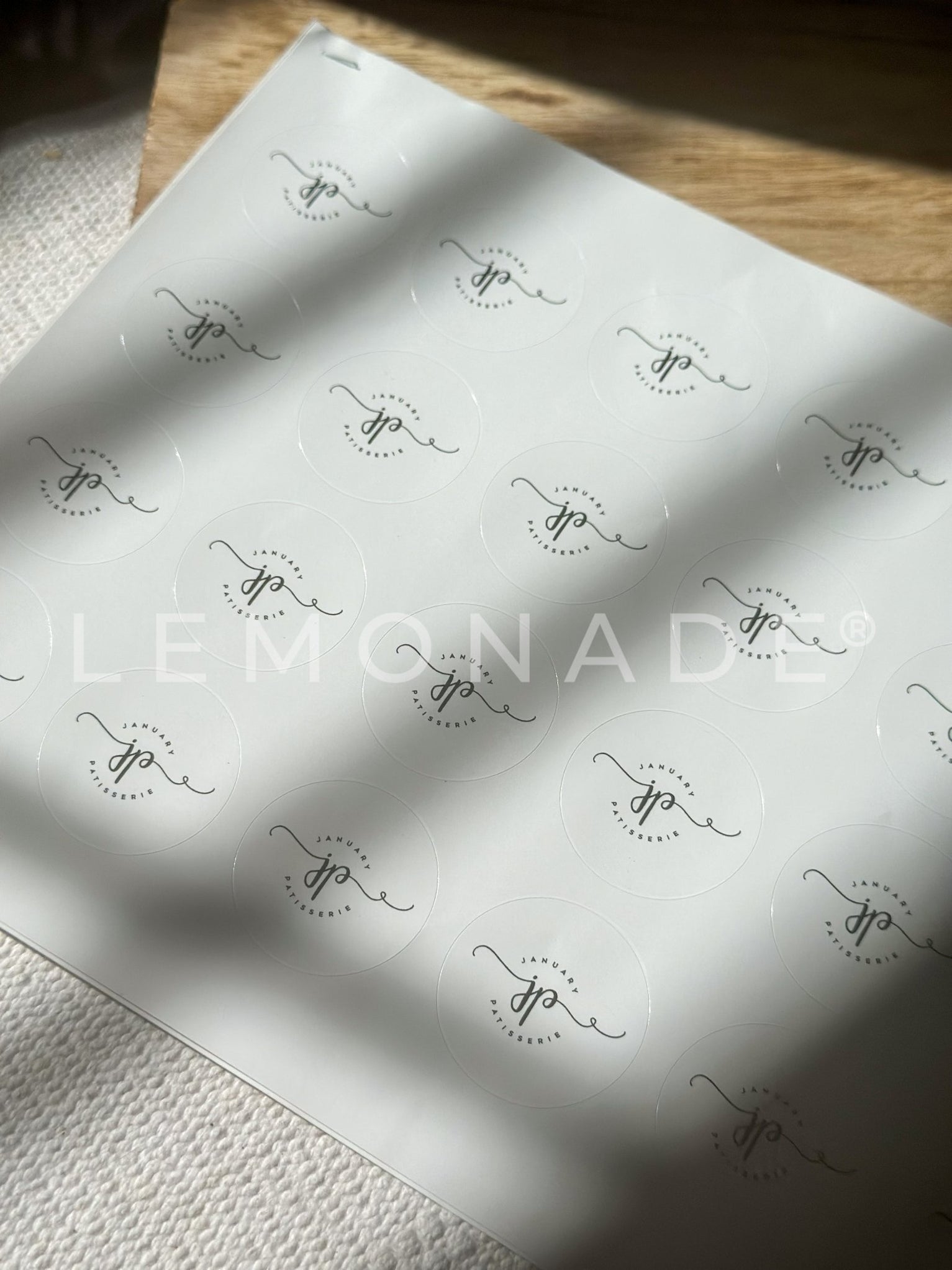 Personalized - Branding Stickers - Circle - Lemonade