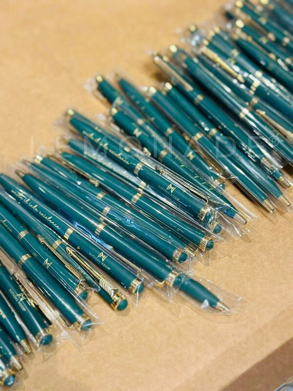 Personalized - Emerald Green Ball Pen - Lemonade