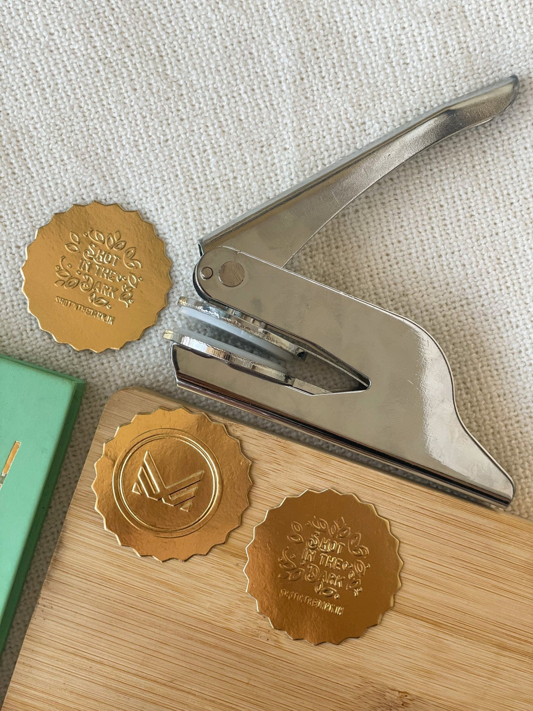 Personalized Paper Embosser Set - Logo - Lemonade