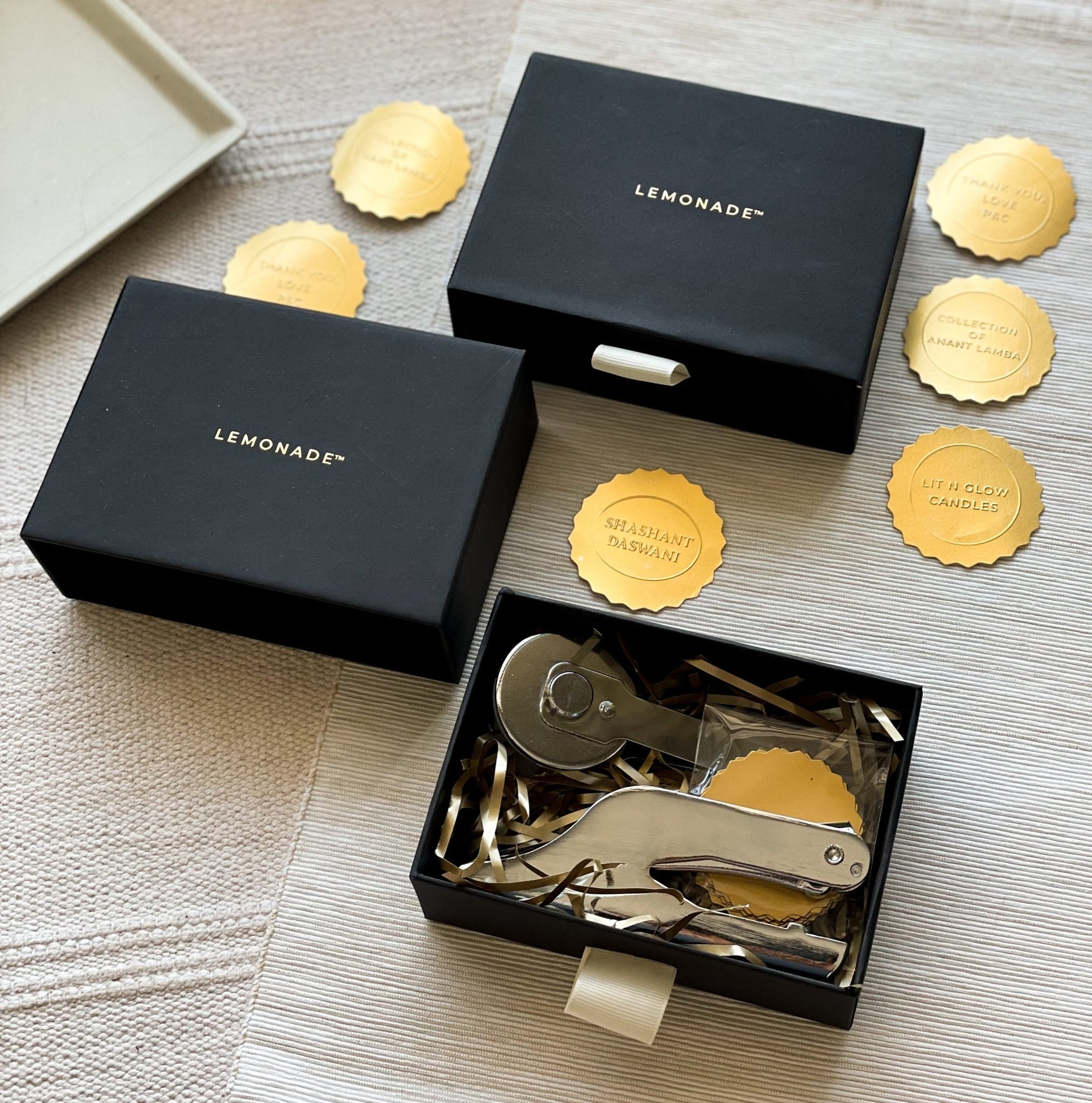 Personalized Paper Embosser Set - Logo - Lemonade